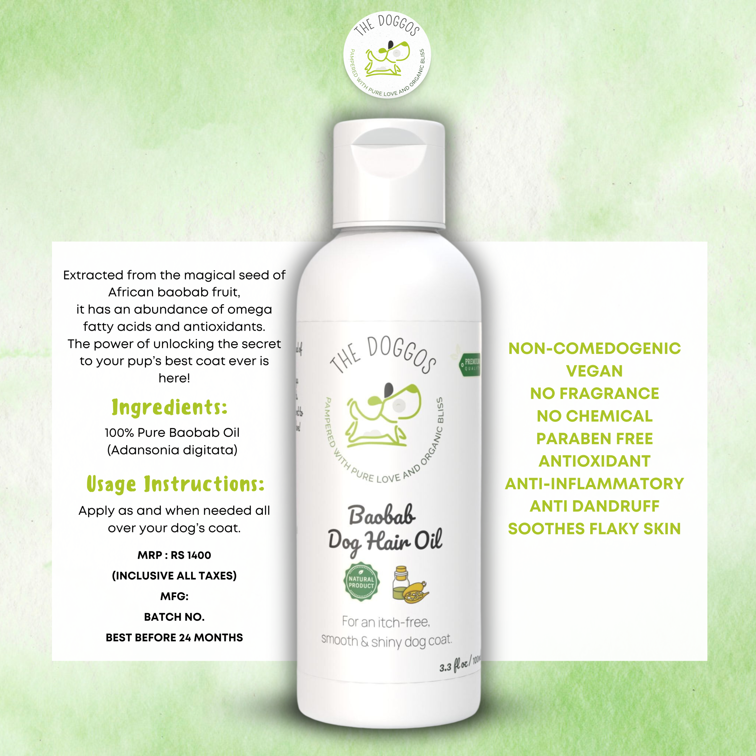 #1 Buy Baobab Oil | Massage & Grooming Oil For Dogs